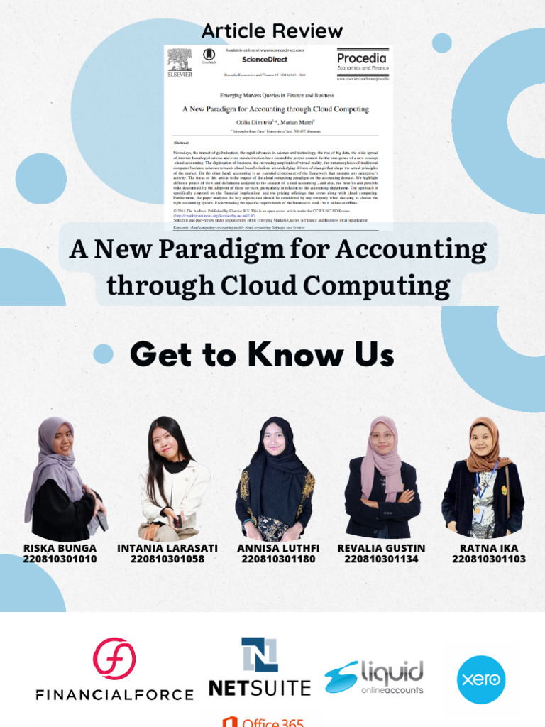 Article Review Cloud Accounting | PDF | Cloud Computing | Accounting