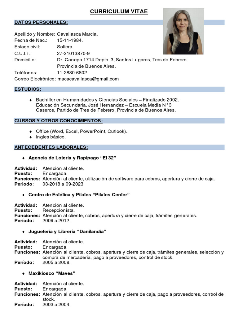 CV Marcia 2024 | PDF