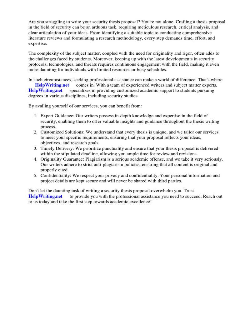 Security Thesis Proposal Pdf Computer Network Security