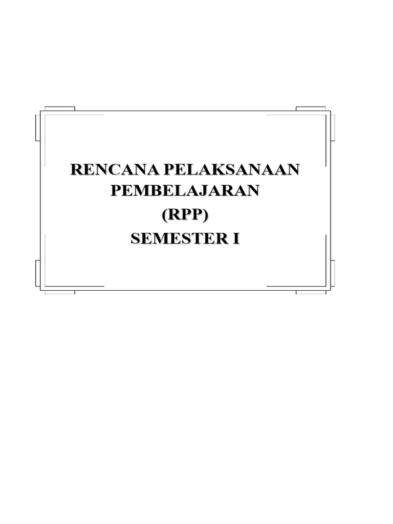 RPP Baru | PDF