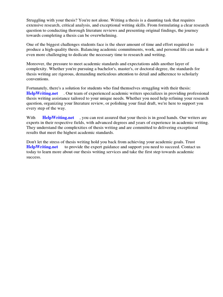 Thesis Brief Description | PDF