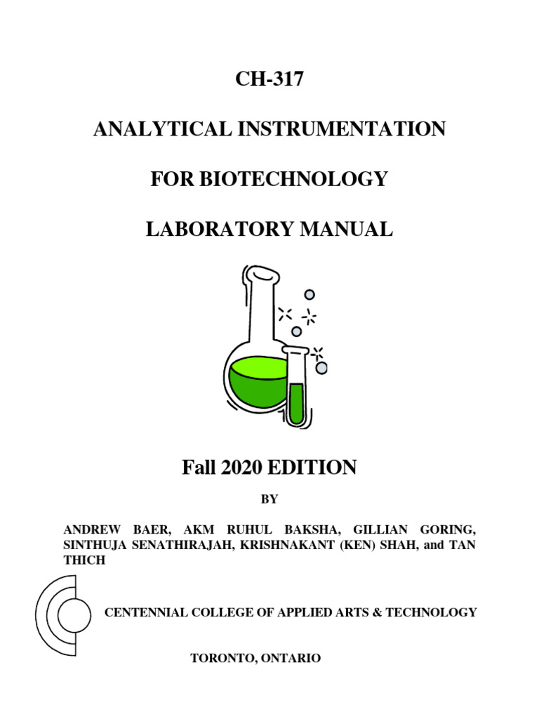 317LabManual2020 - Fall For The Class1 | PDF | Infrared Spectroscopy ...