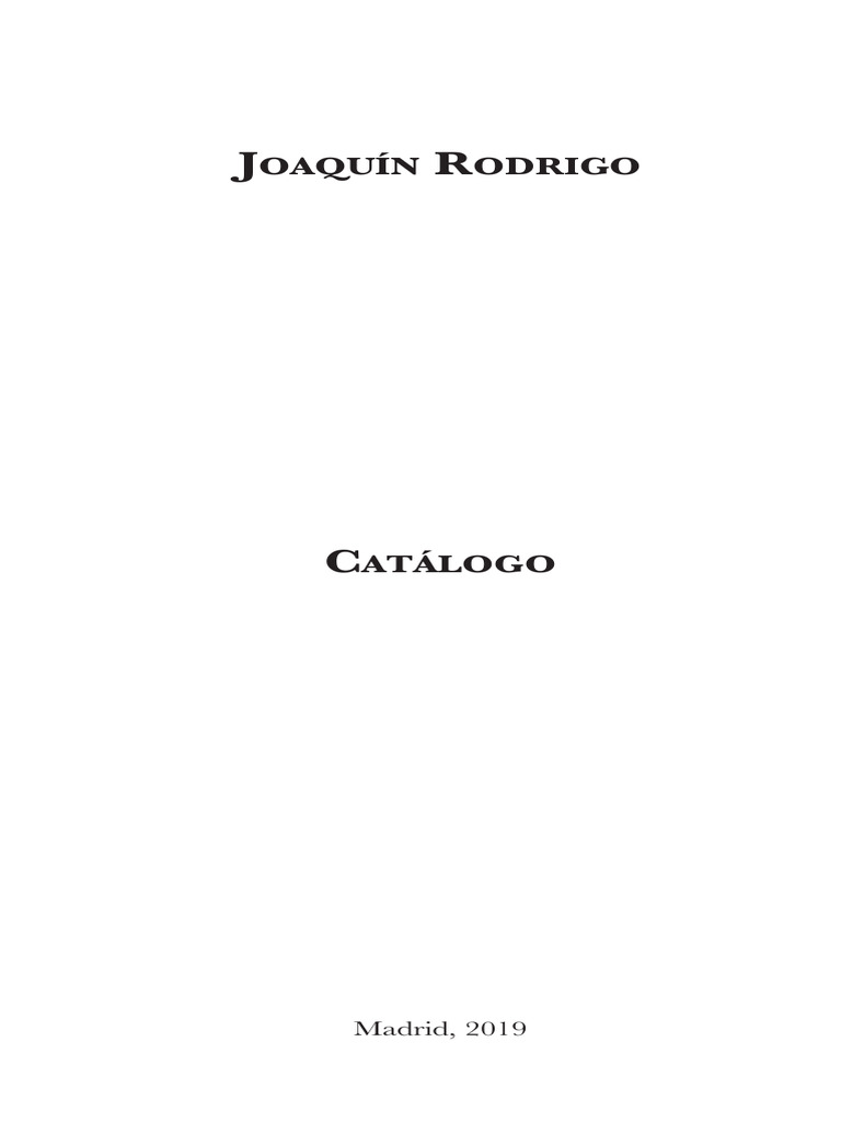 Joaquín Rodrigo | PDF