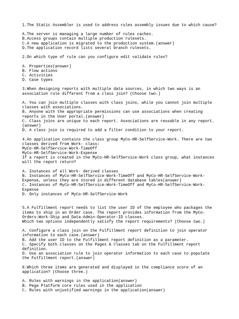 Dumps Cssa | PDF | Databases | Class (Computer Programming) Dumps Cssa | PDF | Databases | Class (Computer Programming)