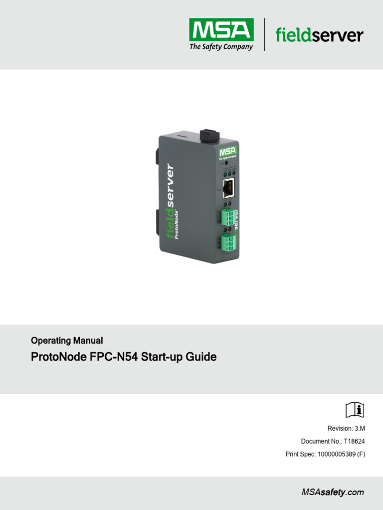 Protonode Fpc N54 Start Up Guide Pdf