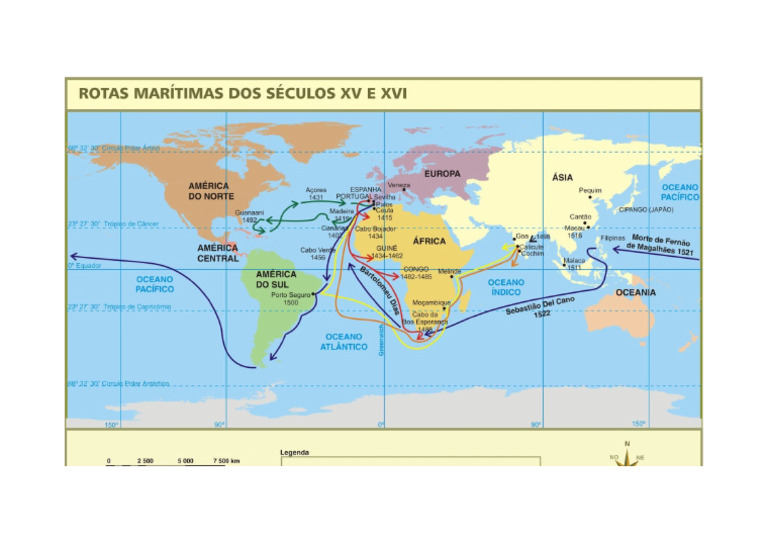 Mapa Grandes Navegações Pdf