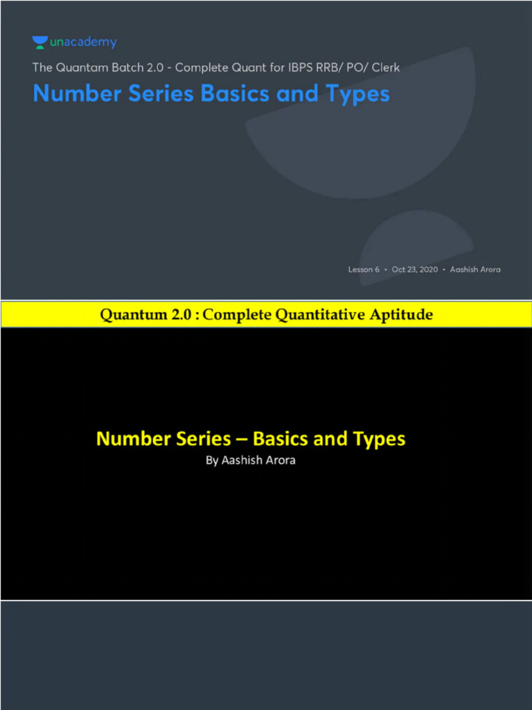 Number Series Basics and Types With Anno 1710187029153 | PDF