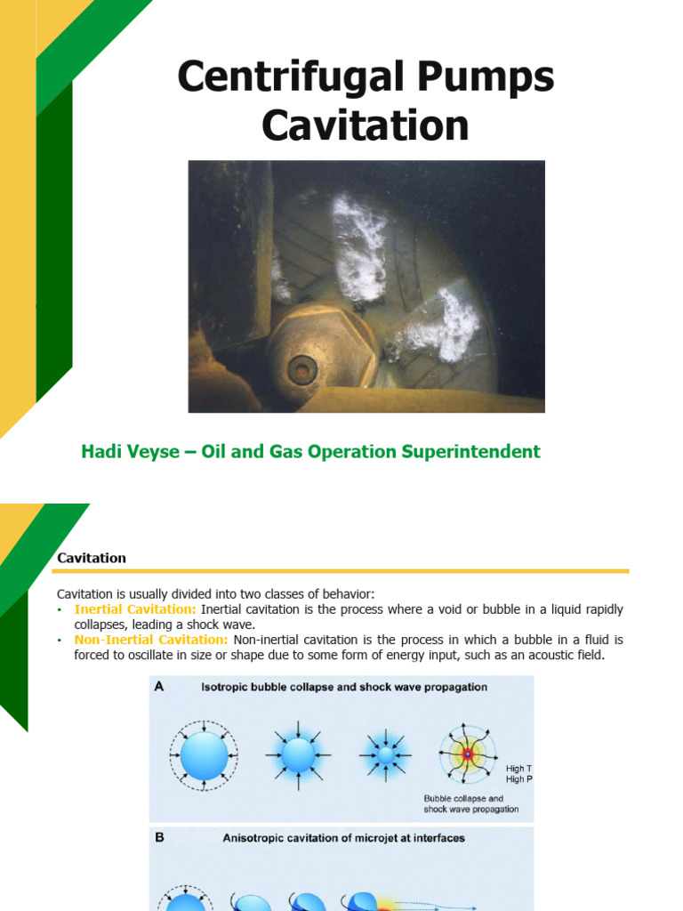 Centrifugal Pumps Cavitation | Download Free PDF | Pump | Gases