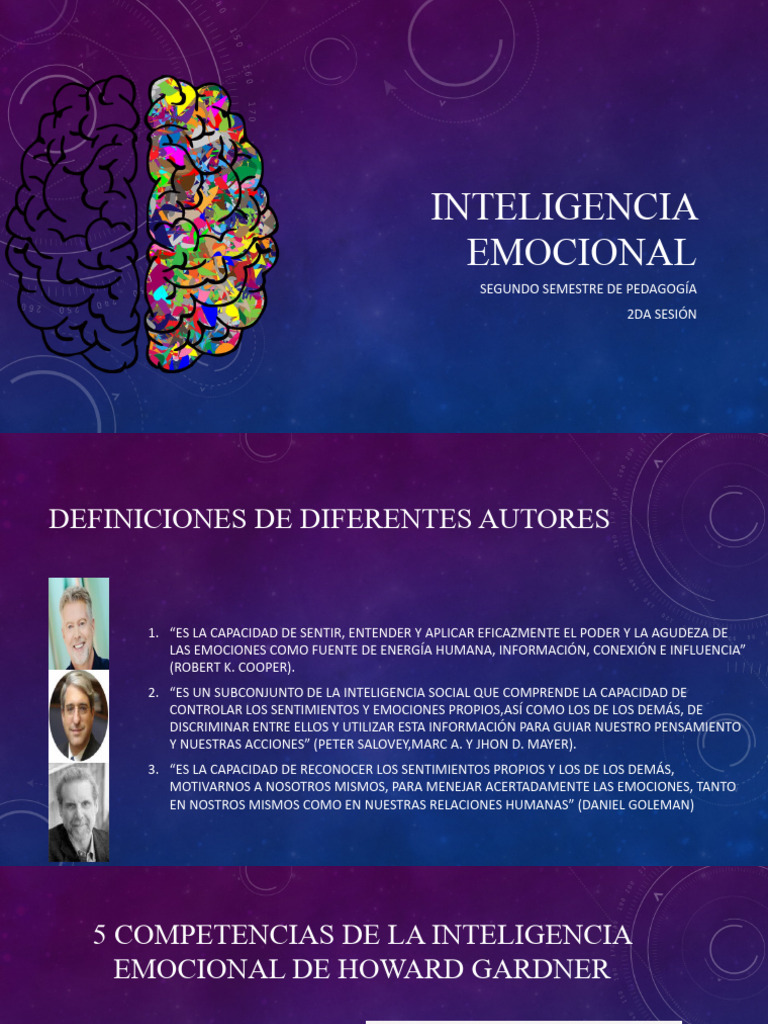 INTELIGENCIA EMOCIONAL | PDF | Las emociones | Inteligencia emocional