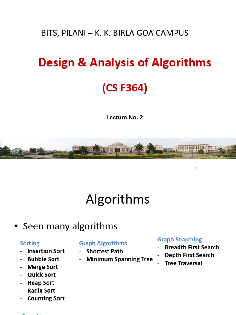 Lecture 2 | PDF | Time Complexity | Computer Science Lecture 2 | PDF | Time Complexity | Computer Science