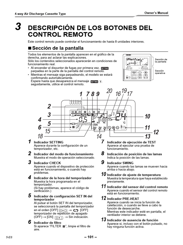 Manual de usuario del Toshiba RBC-AMT32E | PDF | Calor | Aire acondicionado