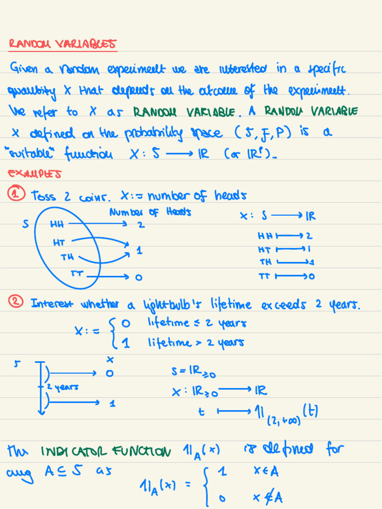 Lecture 2 Notes | PDF | Probability Distribution | Probability Theory