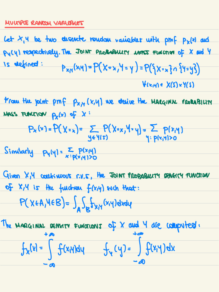 Lecture 3 Notes (24.2 update) | PDF | Probability Density Function ...