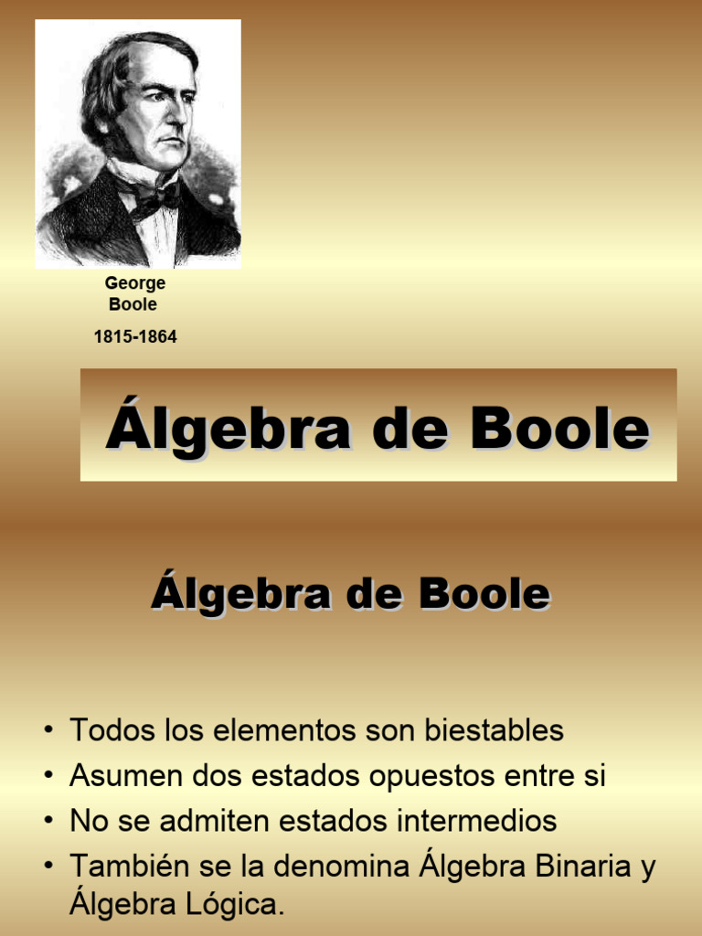 Algebra de Boole | PDF