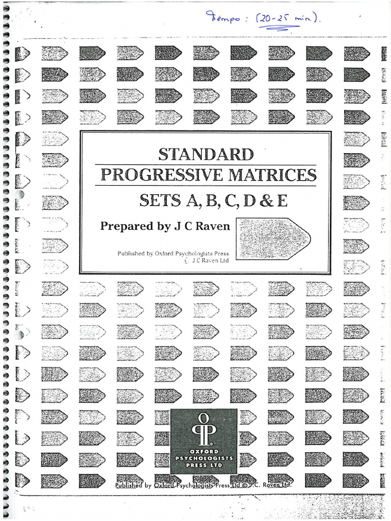 Matrices de Raven - Con - Soluciones | PDF