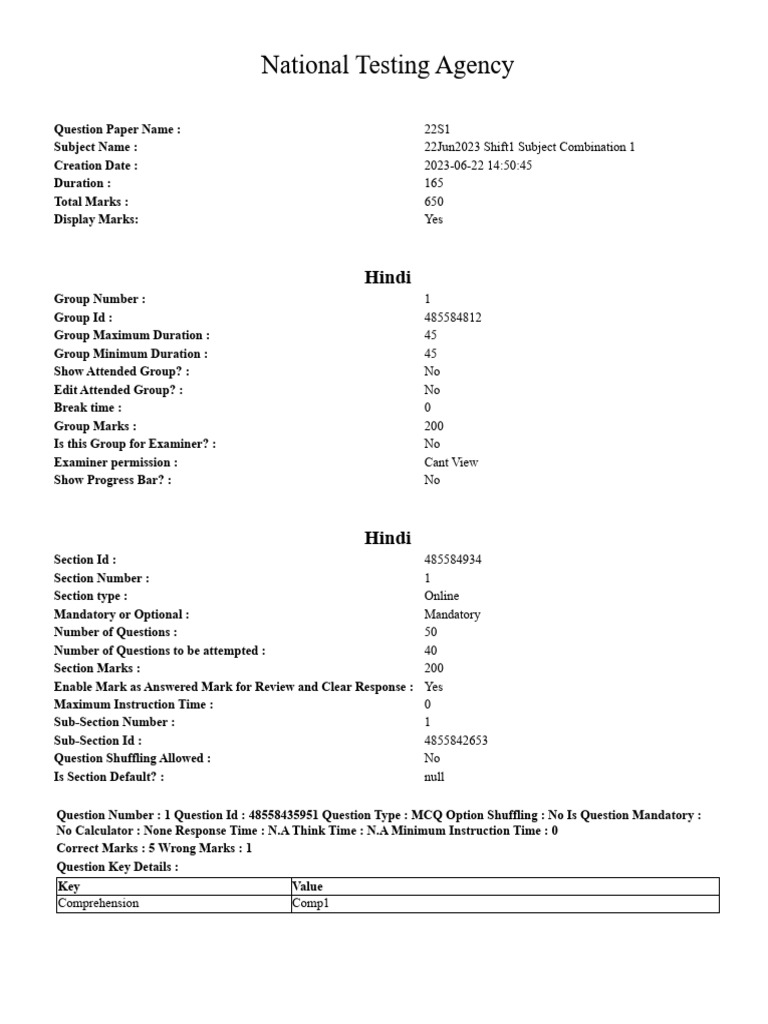 Paper Cuet4 | PDF | Multiple Choice | Evaluation Methods