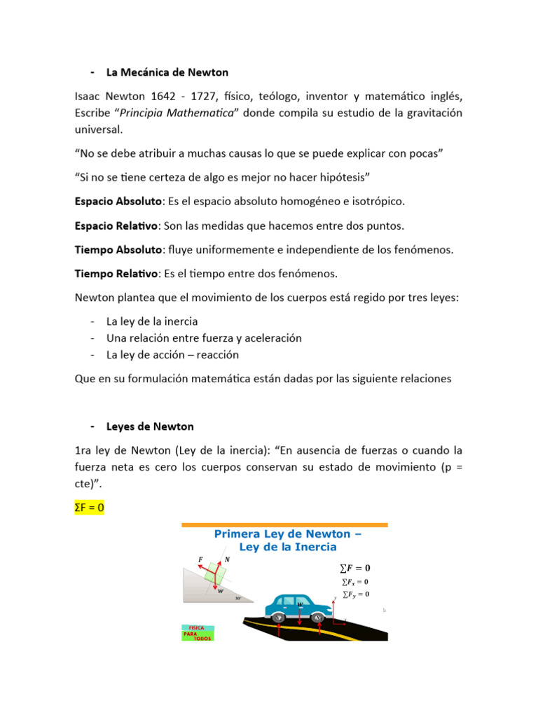 Lectura 4 | PDF | Fuerza | Las leyes del movimiento de Newton
