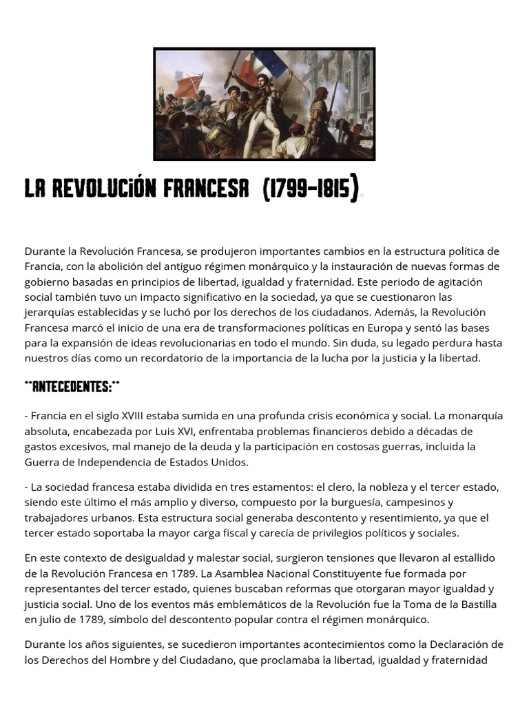 La revolución francesa (3) | PDF | revolución Francesa | Reino del terror