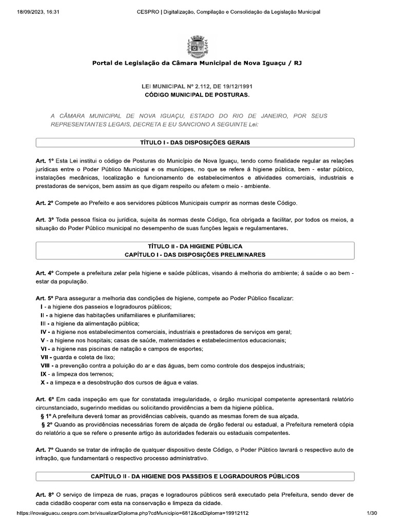 Código de Posturas | PDF