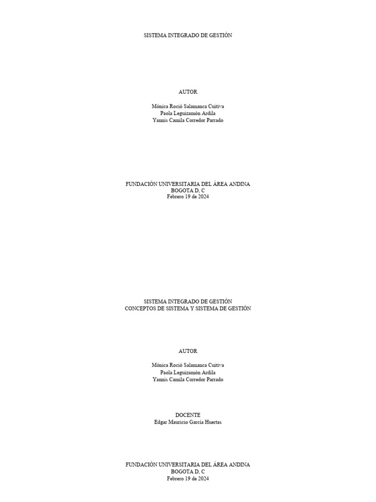 Sistemas Integrados de Gestion Act 1 | PDF