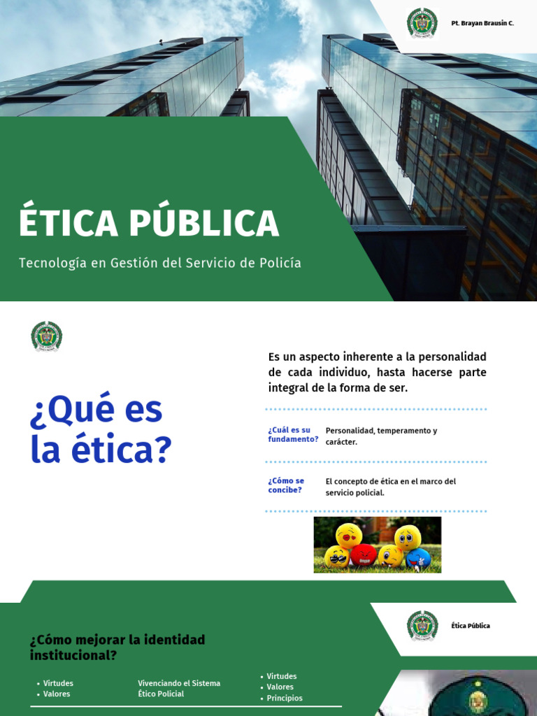 Presentación Ética Pública | PDF | Moralidad | Policía