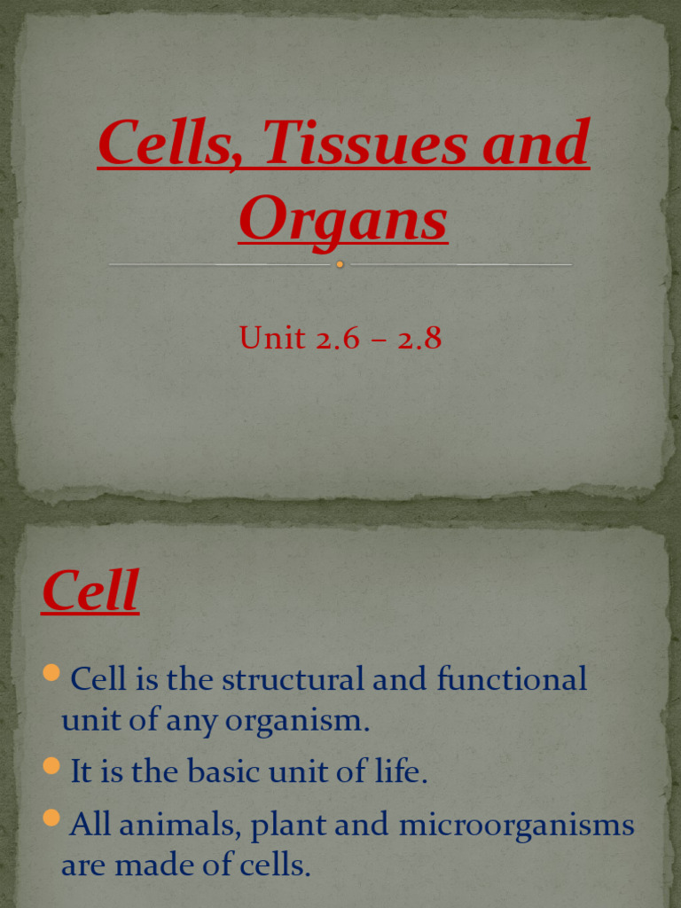 Cells, Tissues and Organs | PDF