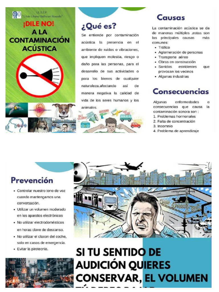 Triptico de Contaminacion Acustica | PDF Triptico de Contaminacion Acustica | PDF