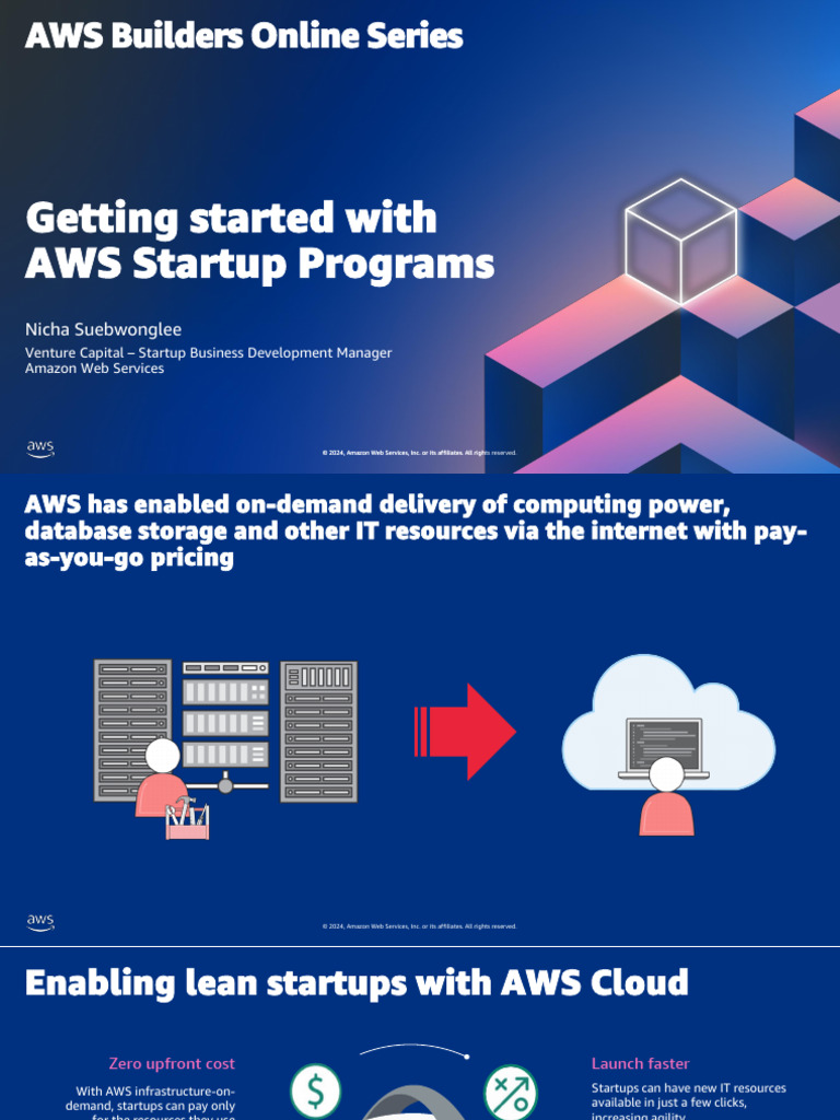 Handout Getting Started With AWS Startup Programs and Accelerating Your ...
