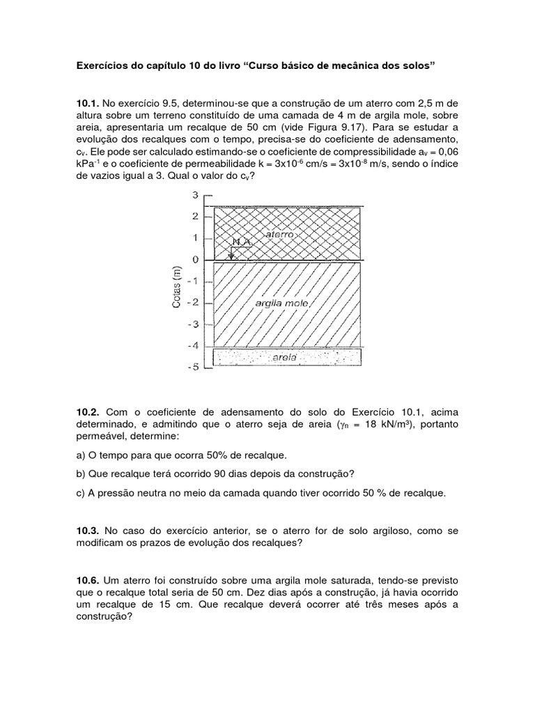 Exercícios Do Capítulo 10 Do Livro | PDF