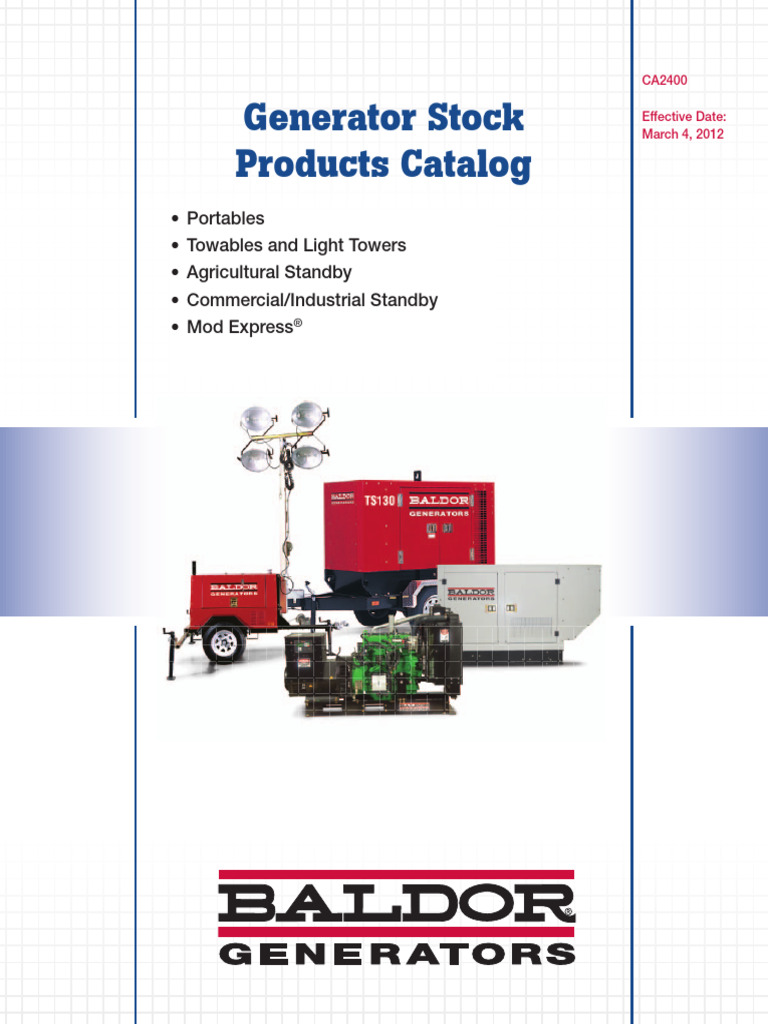 Baldor Parts | PDF | Mains Electricity | Electric Generator