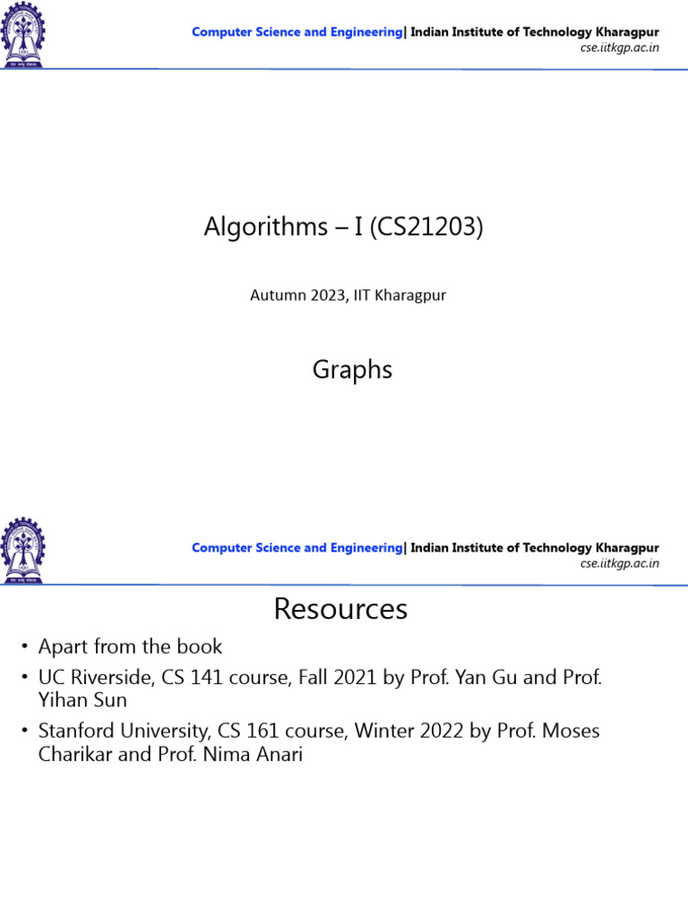09 Graphs II | PDF | Mathematical Relations | Algorithms