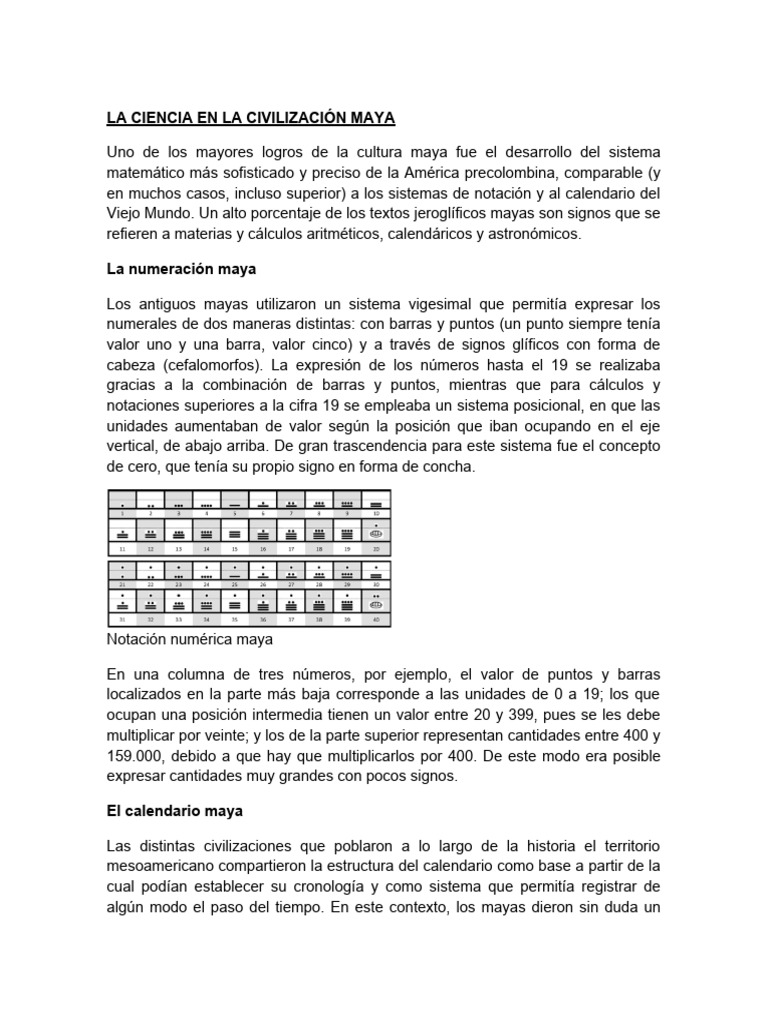 La Ciencia en La Civilización Maya | PDF | Civilización maya | Hardware ...