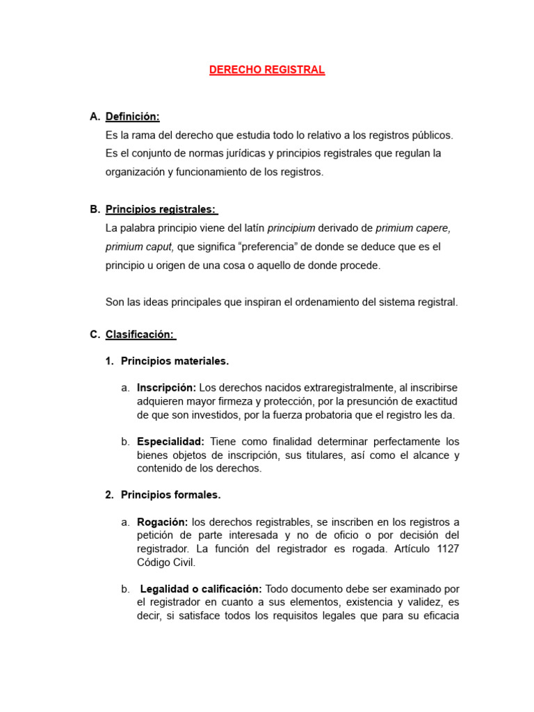 Derecho Registral | Descargar gratis PDF | Justicia | Crimen y violencia