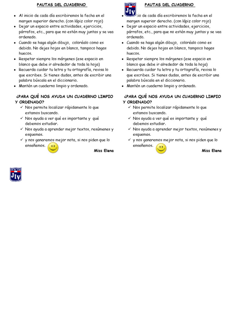 Recomendaciones para Tener Cuadernos Ordenados | PDF | Cuaderno