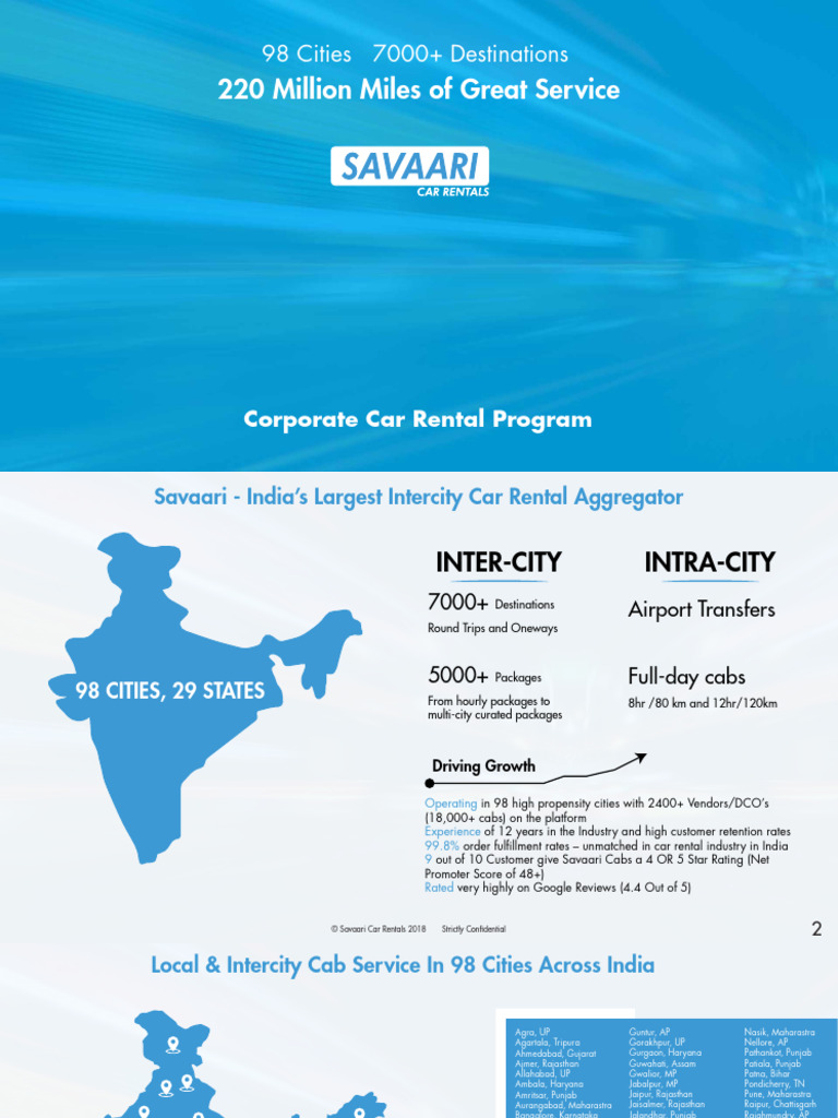 Savaari Corporate Car Rental Program | PDF | Punjab | Computing
