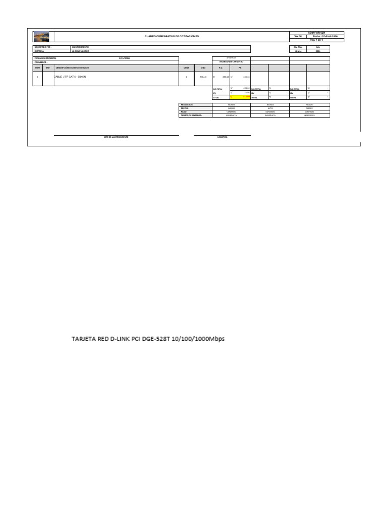CC Compra de Cable Utp Cat 6 | PDF | Telecomunicaciones | Equipo de ...