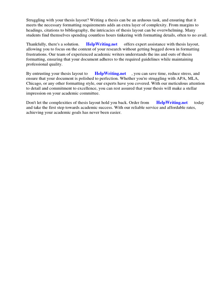 Word Thesis Layout | PDF | Thesis | Microsoft Word