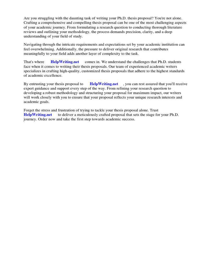 PHD Thesis Proposal Sample PDF | PDF | Thesis | Methodology