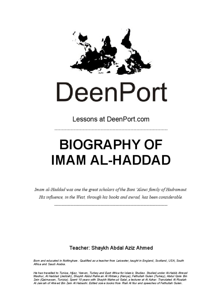 Biography of IMAM Al HADDAD | PDF | Middle East | Islamic Branches