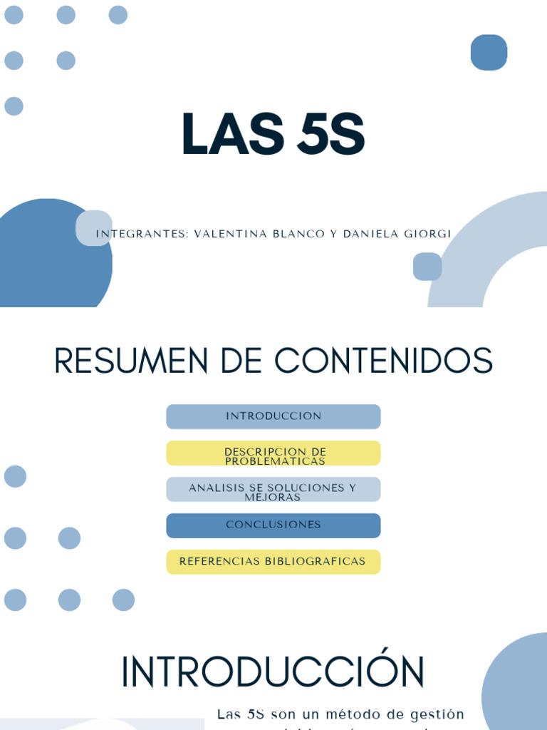 Presentación 5S | PDF | Gestión de Procesos de Negocio | Sector secundario de la economía