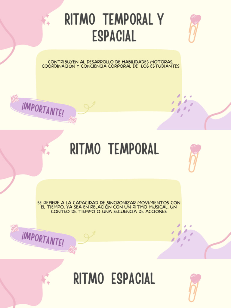 Ritmo Tempo-Espacial | PDF