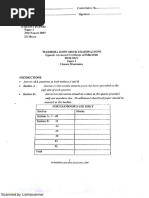 Wakisha Paper 1 UACE 2024 | PDF