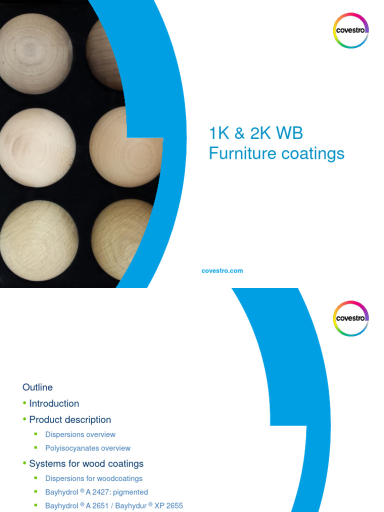 03 WB 1K and 2K Furniture Coatings | PDF | Polyurethane | Industrial Processes