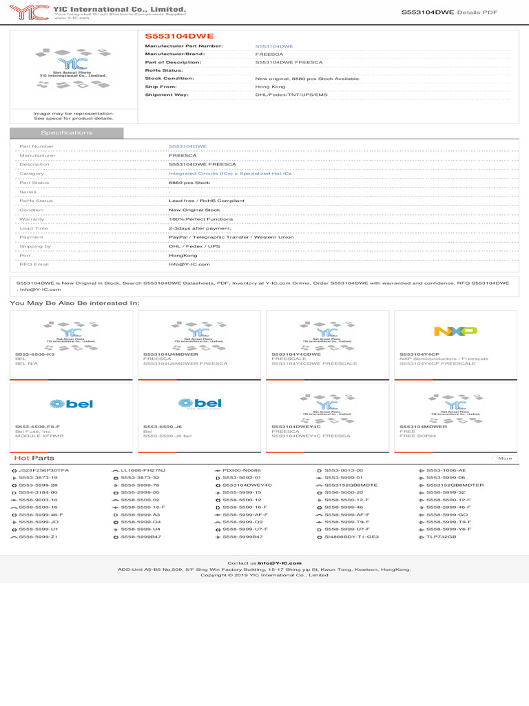 S553104DWE | PDF | Electronics