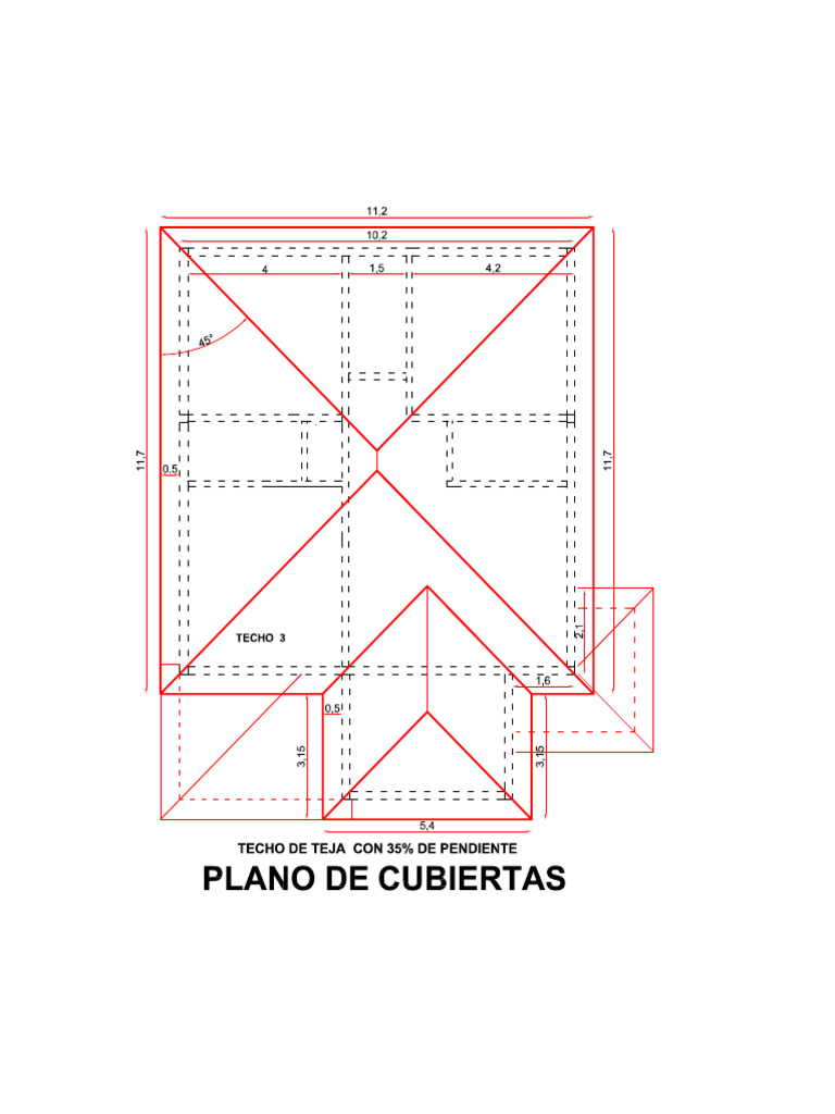Plano de Cubiertas | PDF