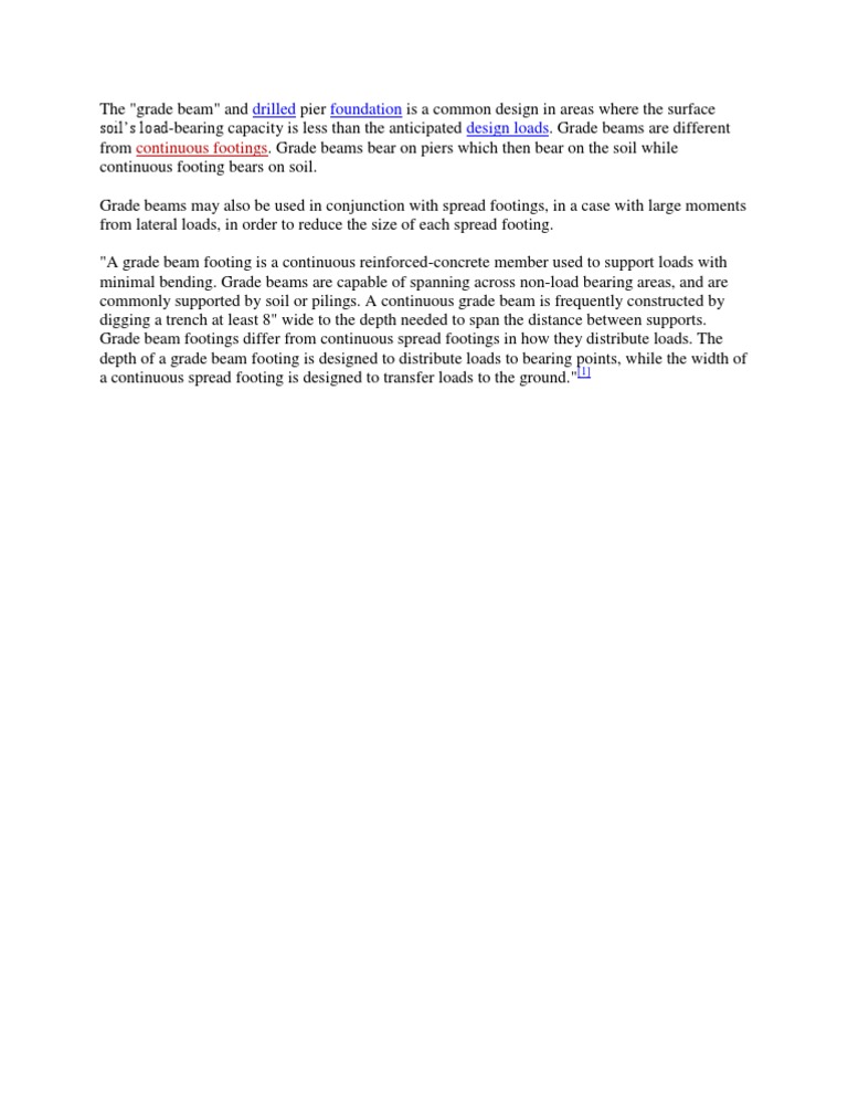 Grade Beam | PDF