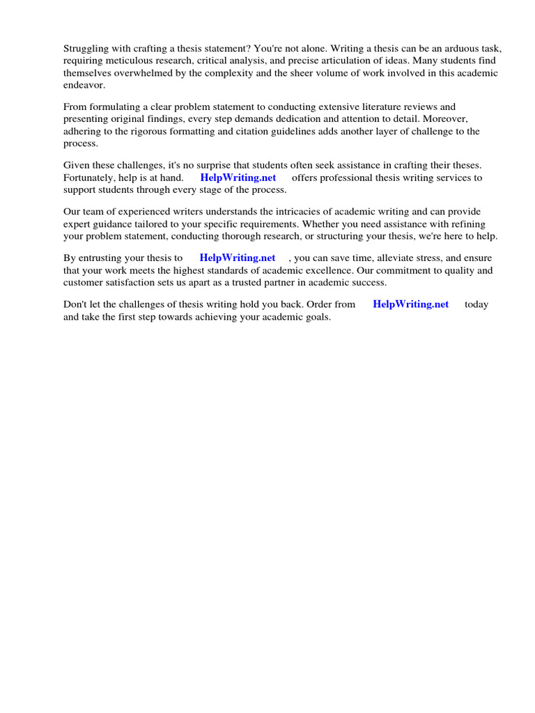 Master Thesis Statement Writing Guide | PDF | Thesis | Essays