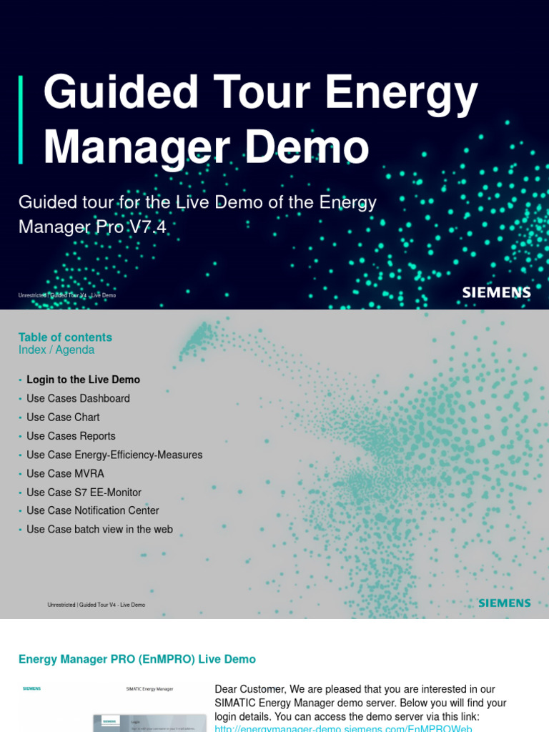 Energy Manager Demo Guide | PDF | Technology & Engineering