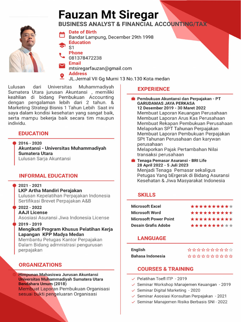CV Fauzan Red | PDF