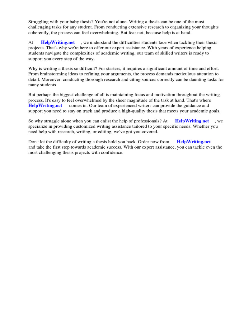 Baby Thesis Title Sample | PDF | Thesis | Advertising